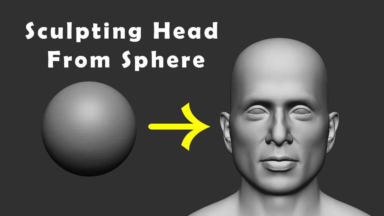 ArtStation - Sculpting Head From Sphere (Part-A)
