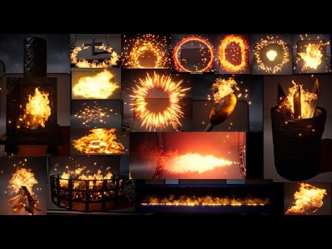 ArtStation - Unreal engine Niagara Fire effect Pack02