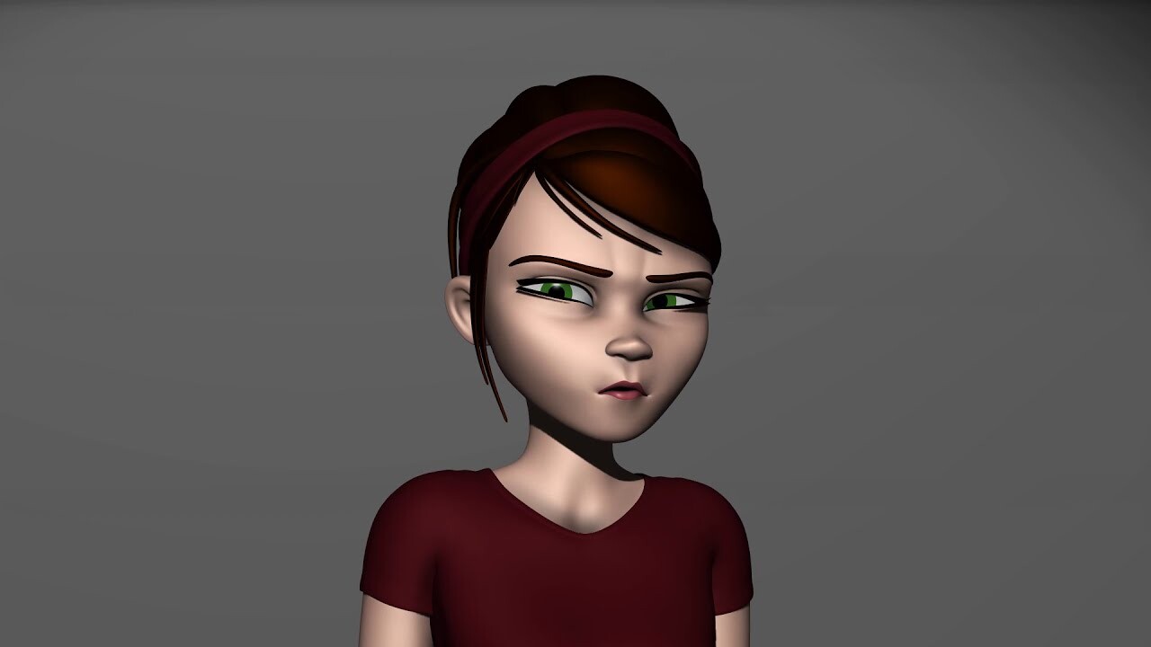 ArtStation - Facial Animation Surprise-Disgust