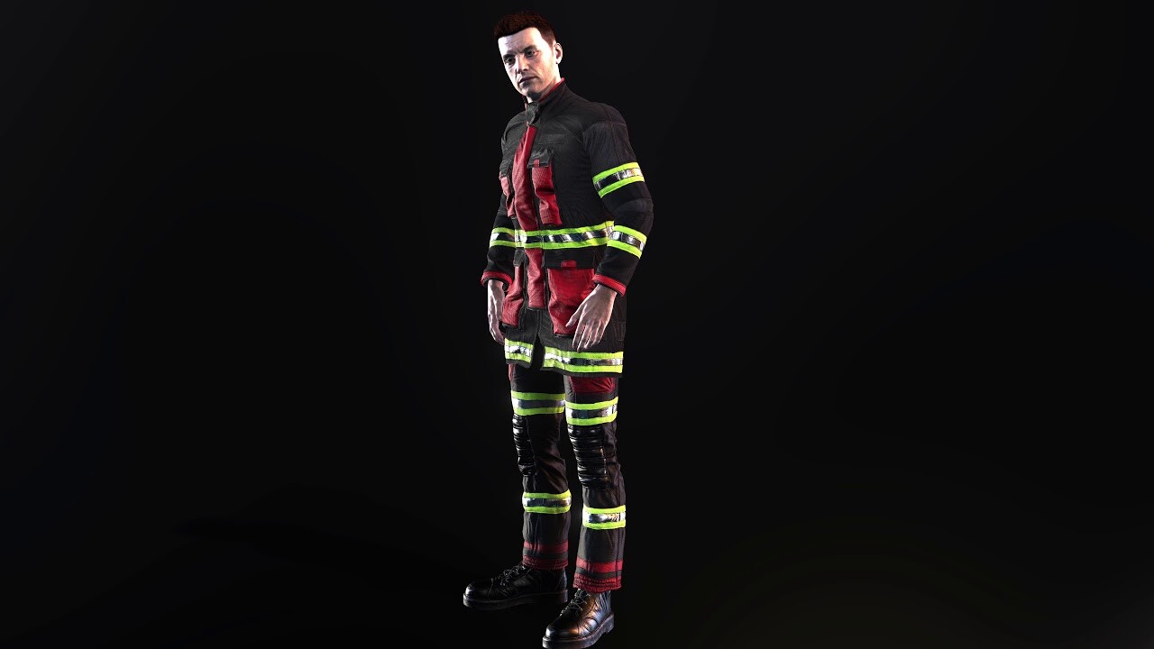 ArtStation - Firefighter Set Video Character Creator