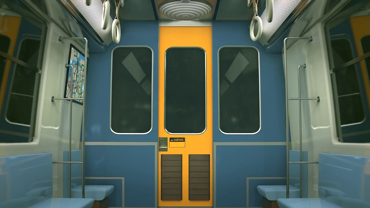 ArtStation - inside subway train
