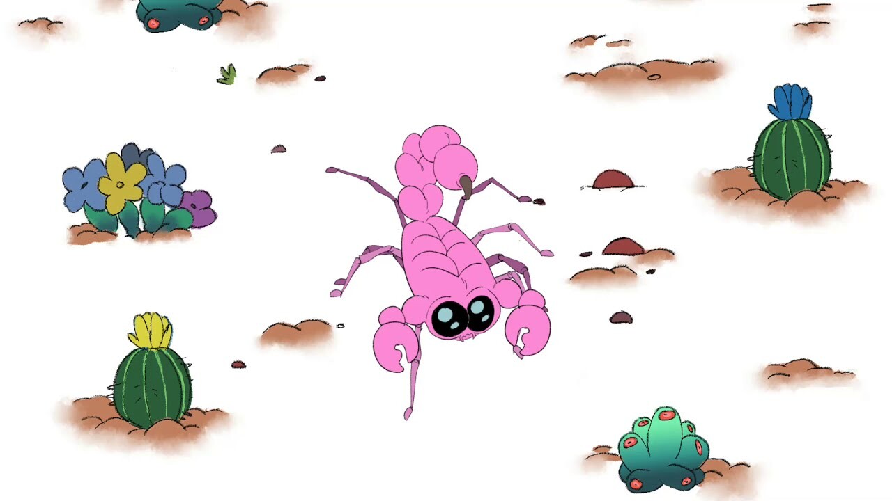 ArtStation - Pink Scorpion Walk Cycle