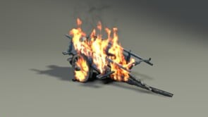 ArtStation - Houdini burn test