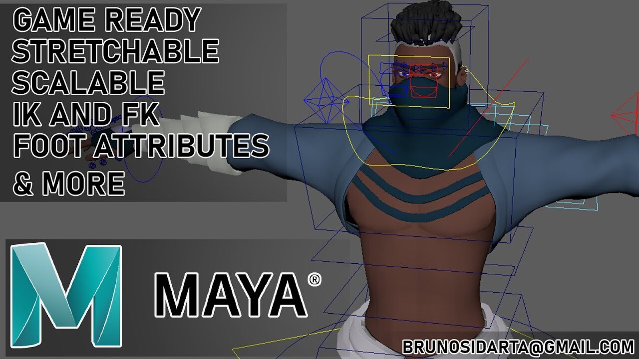 ArtStation - Game Ready RIG Showcase - Stretchable, Scalable, IK, FK ...