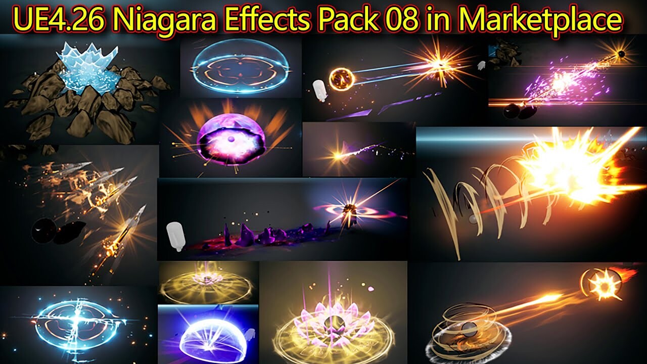 ArtStation - UE4.26 Niagara Effects Pack 08 in Marketplace