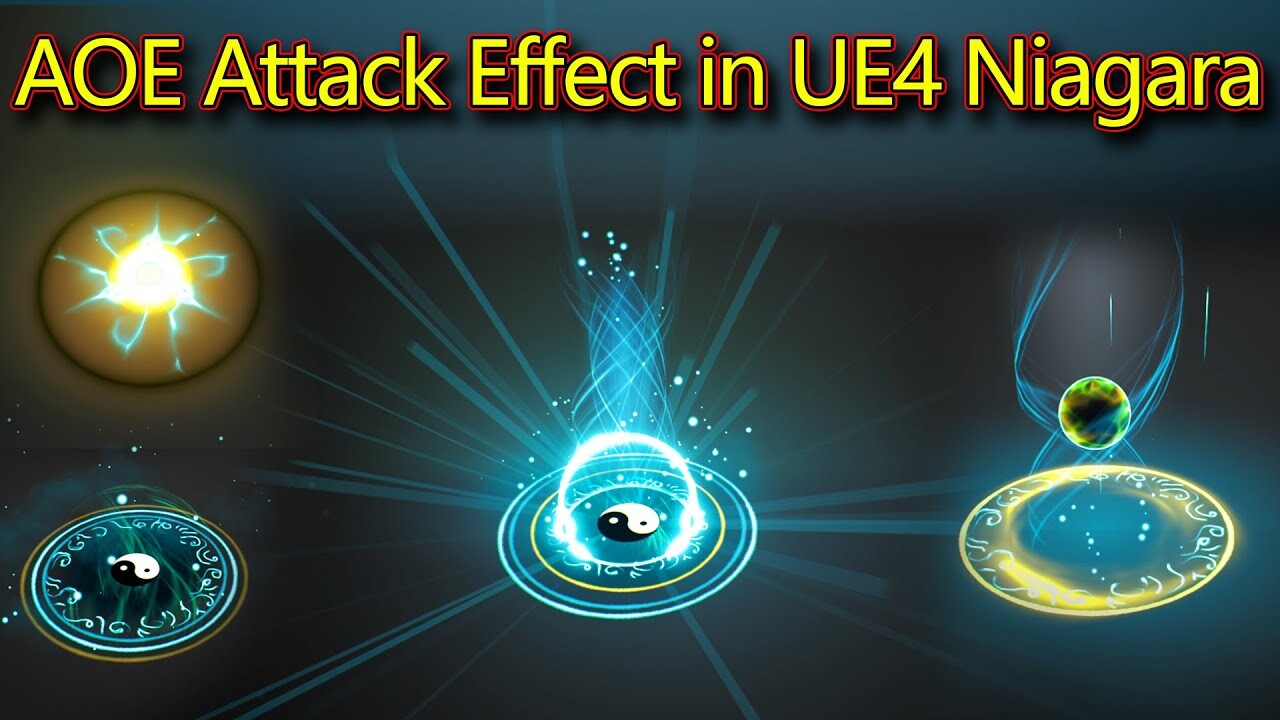 ArtStation - AOE Attack Effect | Unreal Engine Niagara Tutorials | UE4 ...