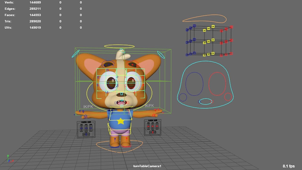 ArtStation - Juan - Cartoon Character Rig