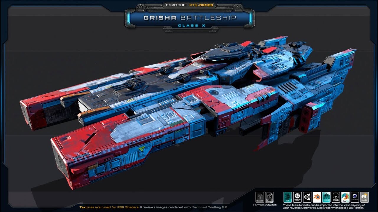 ArtStation - NEXTGEN - Grisha Battleship - Class X