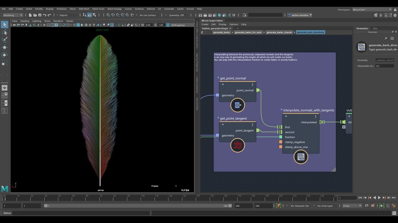 ArtStation - Bifrost Feather Generator Tool