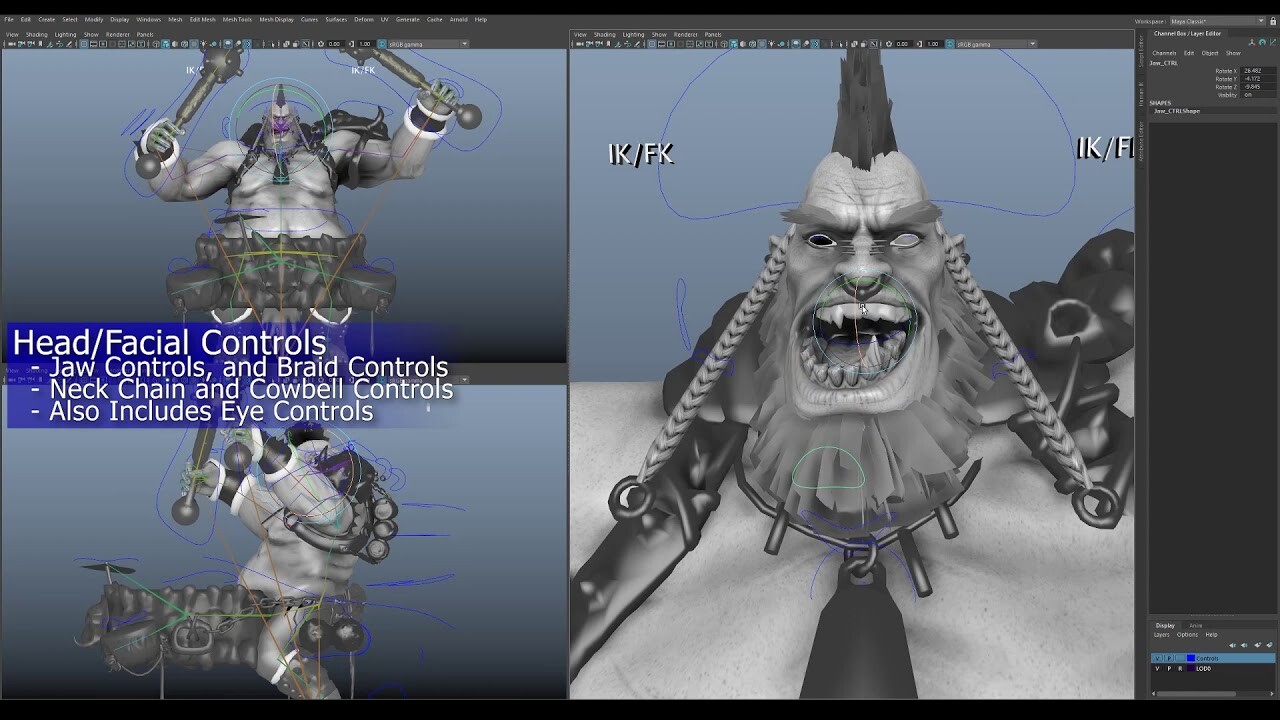 ArtStation - Narbash Character Control Rig Breakdown