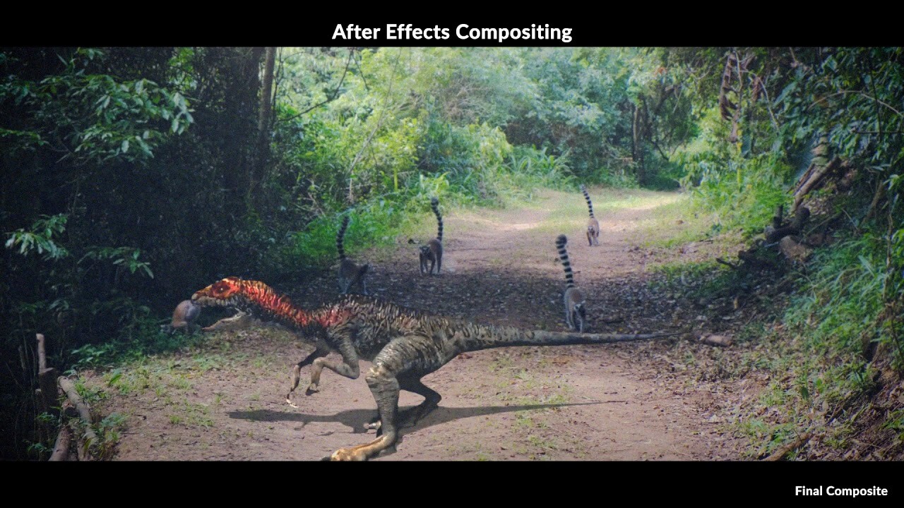 ArtStation - Dino Green screen Compositing on live footage using after ...