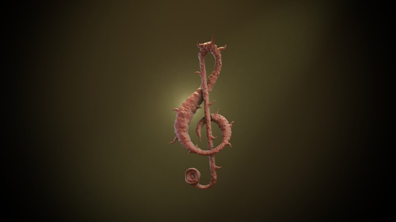 ArtStation - 202114.Beautful tune - Treble clef