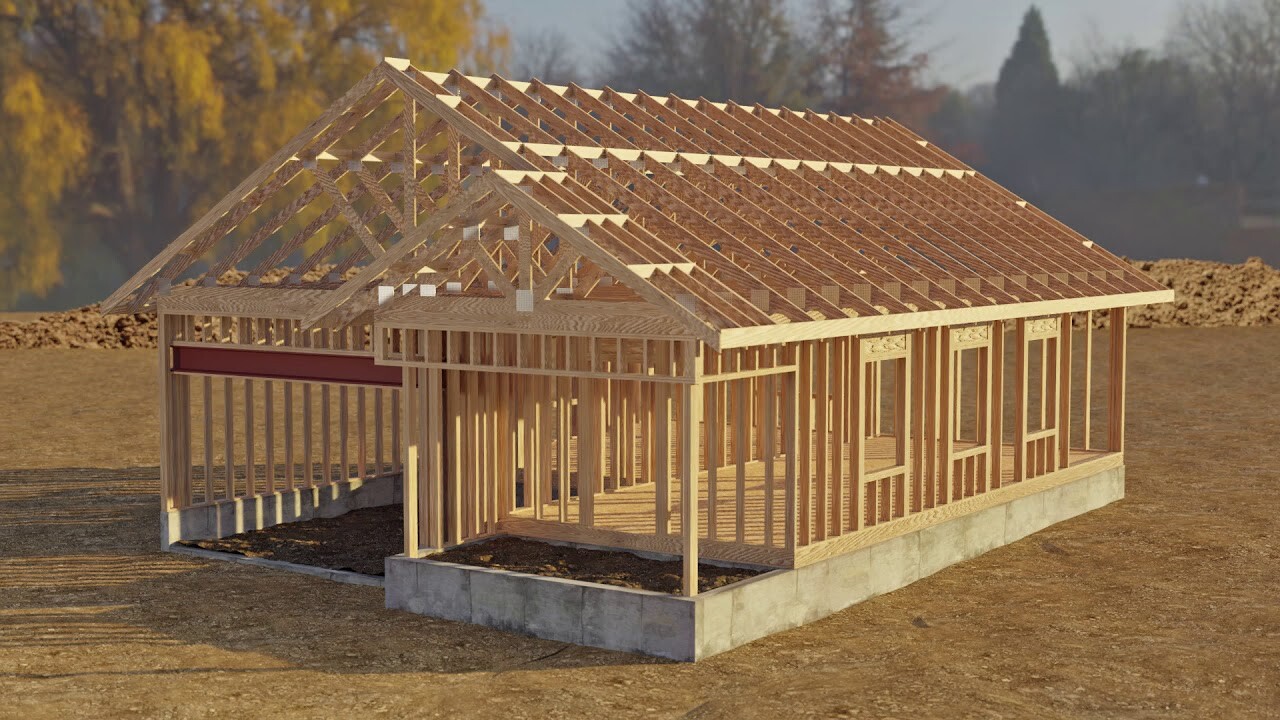 ArtStation - Framing & Building Construction TIMELAPSE