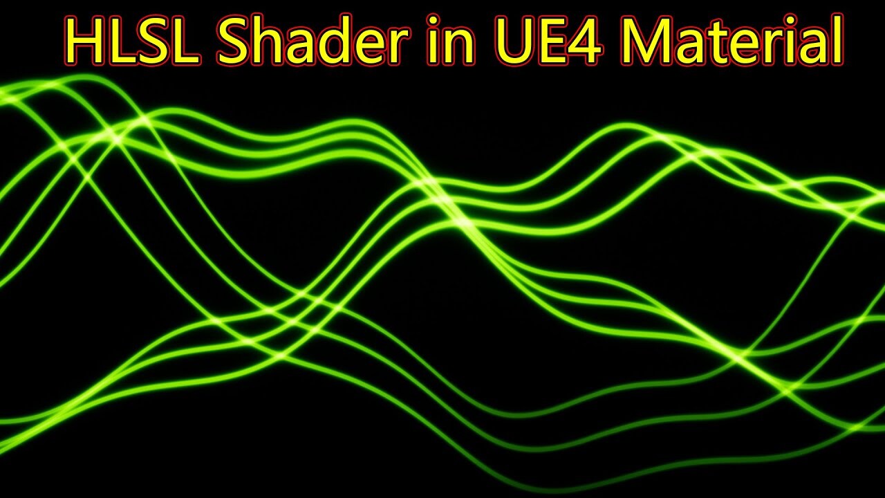 ArtStation - Wave Lines HLSL Shader in UE4 Material Custom Node