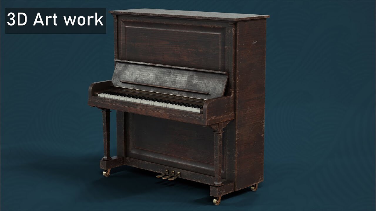 ArtStation - 3D Piano Artwork