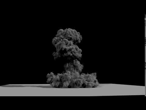 ArtStation - maya fx fumefx big EXPLOSION l vdb