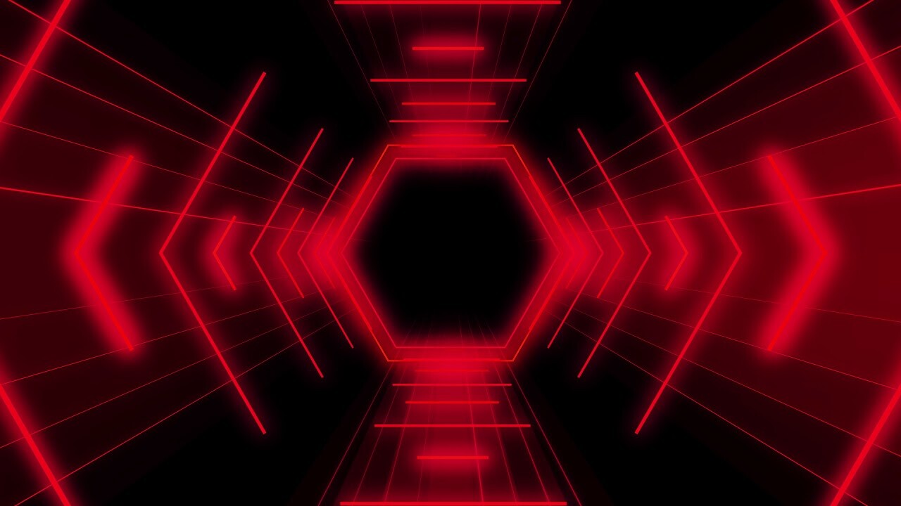 ArtStation - Red neon portal