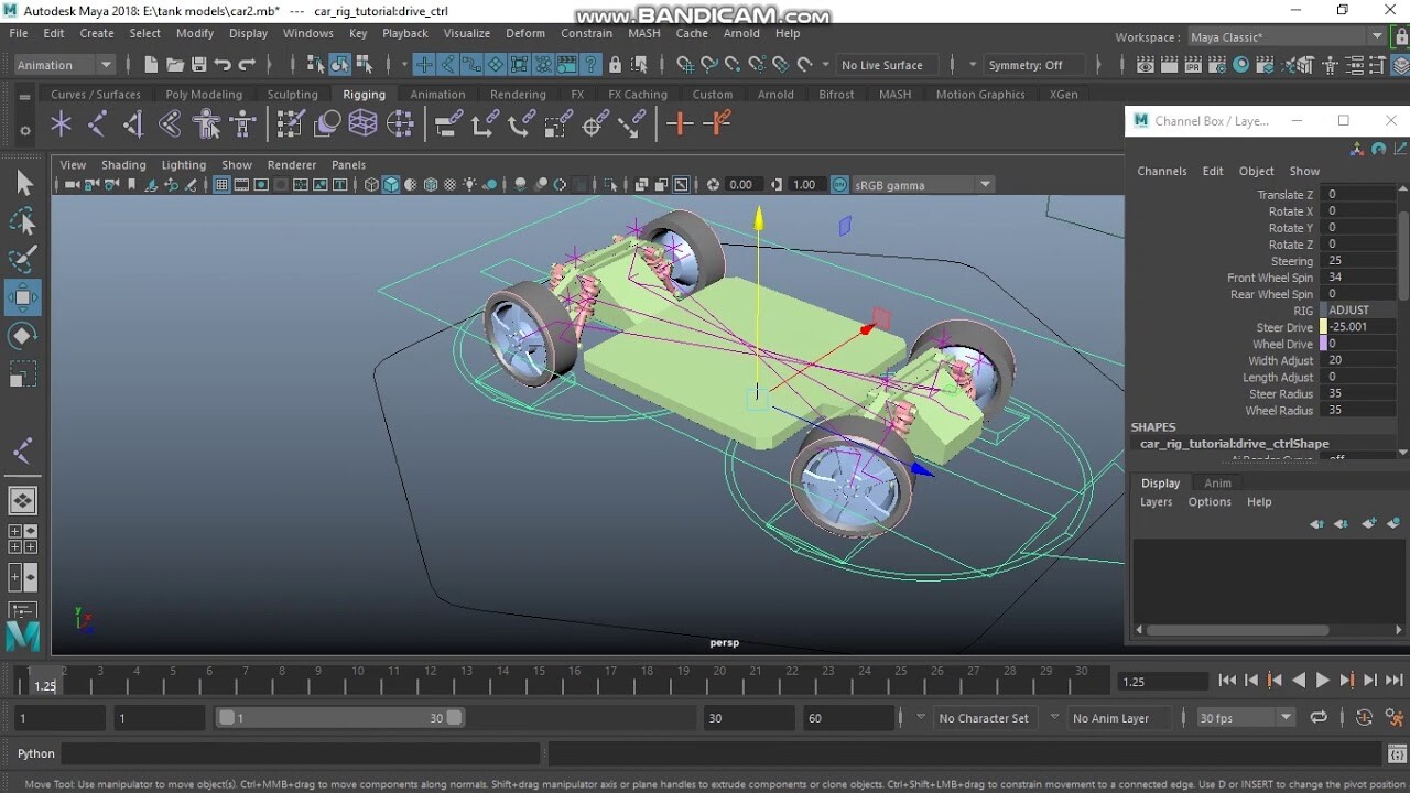 ArtStation - Customizable car rig