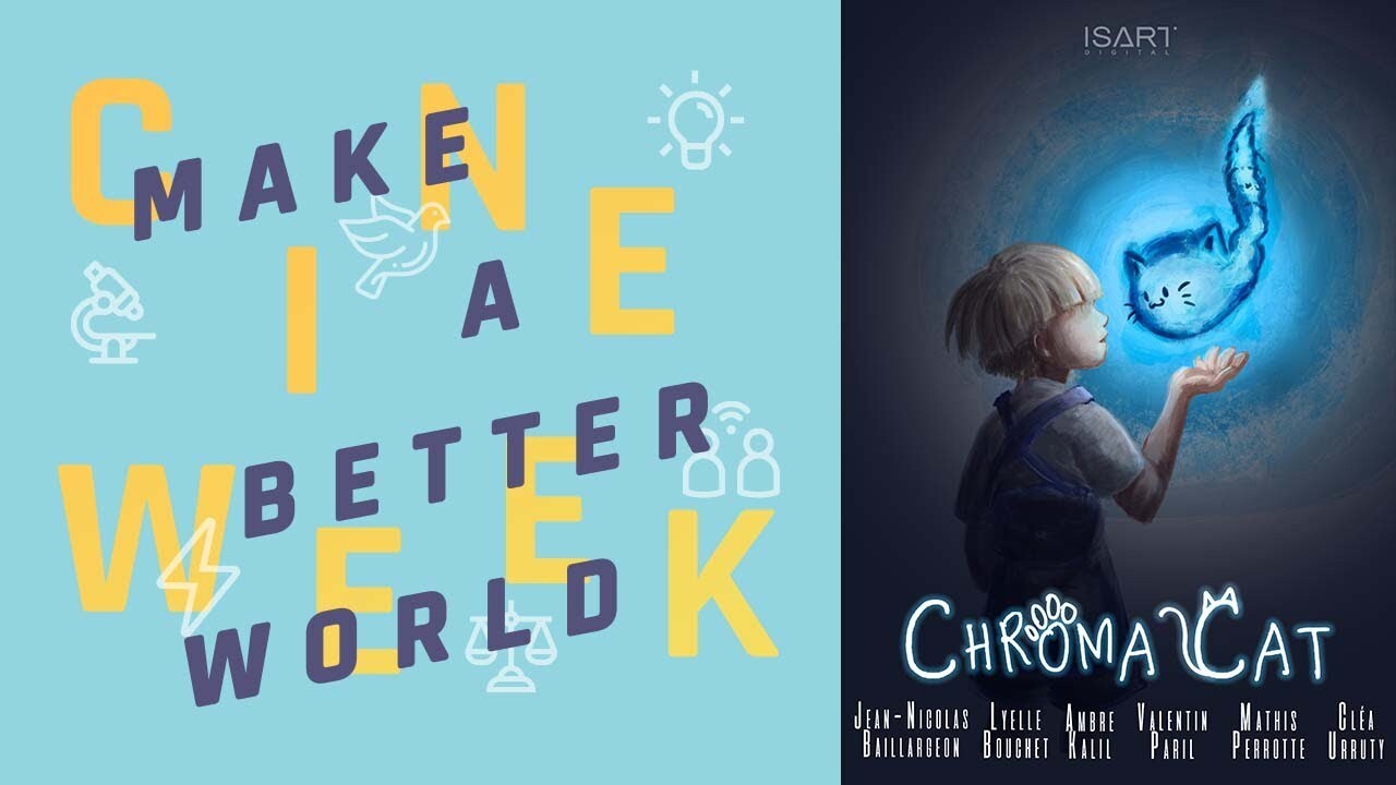 ArtStation - Chroma Cat, working on a 1 minute 30 seconds movie.