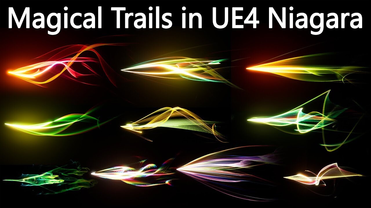 ArtStation - Magical Trails in UE4 Niagara pack 01 in Marketplace