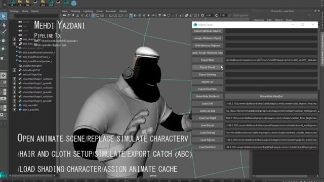 ArtStation - Pipeline tools for Didibood animation series