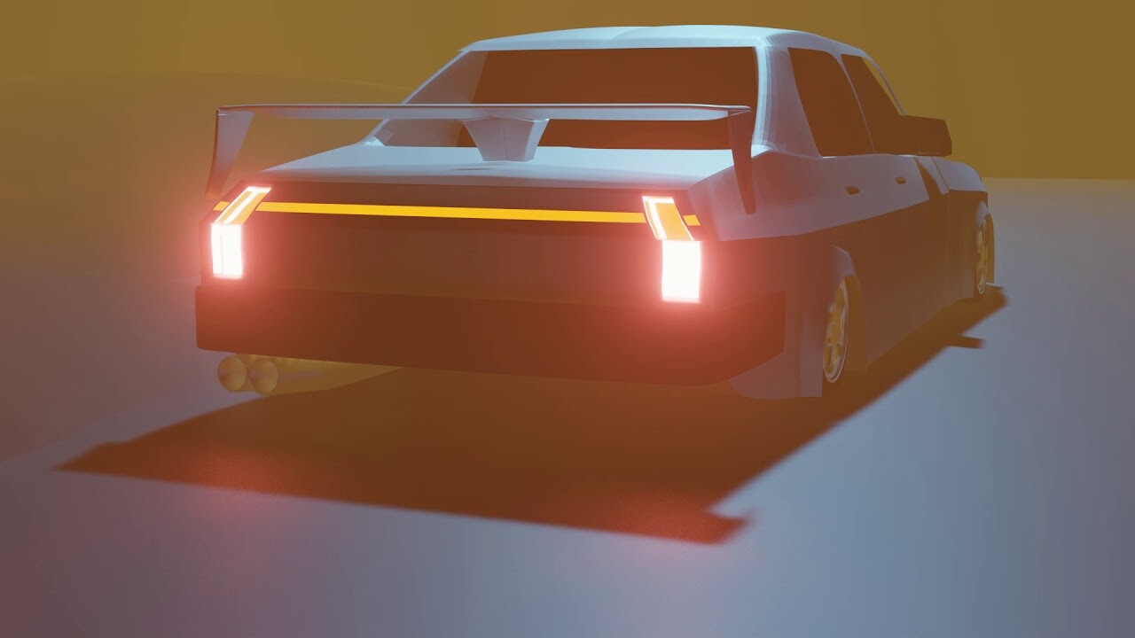 ArtStation - animated car lights.