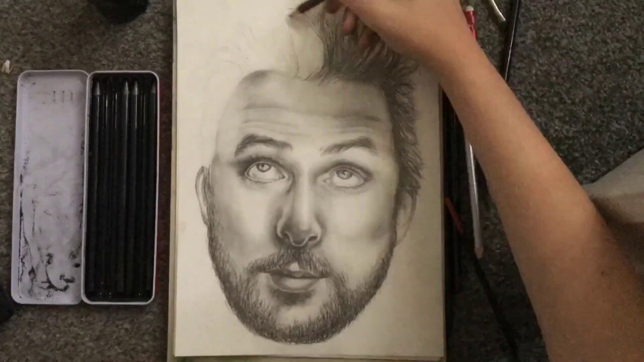 ArtStation - Charlie Day Portrait