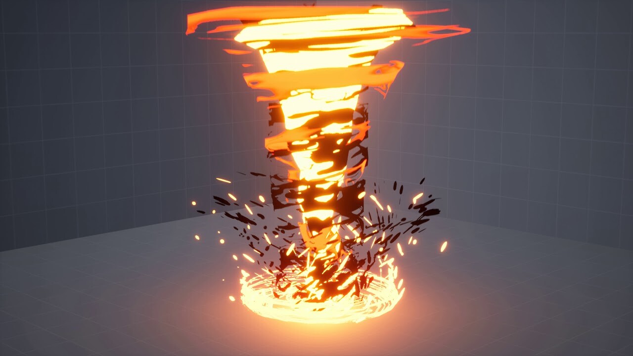 ArtStation - Fire Tornado - VFX (Stylised)