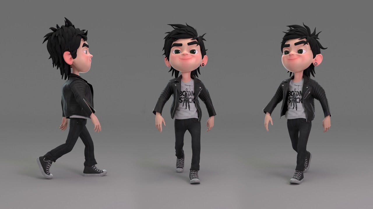 ArtStation - walk cycle rig test