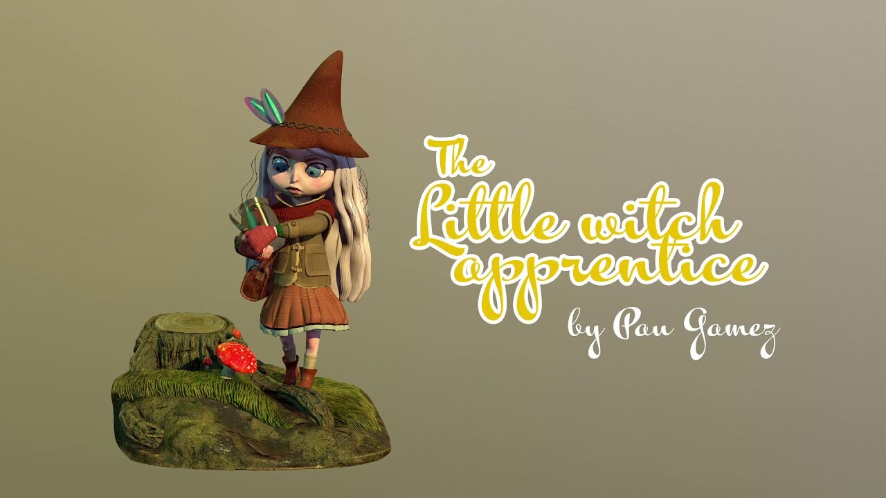 ArtStation - The little witch apprentice