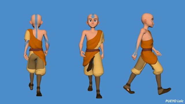 ArtStation - Aang Walk Cycle