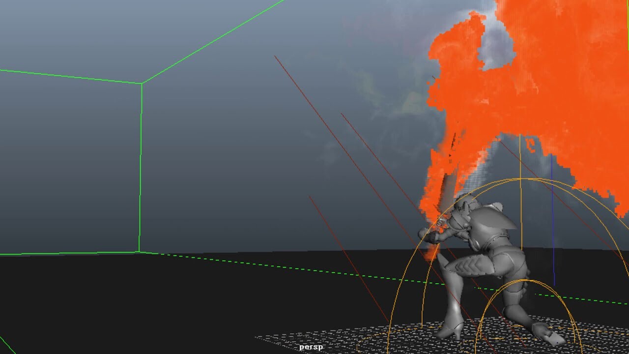 ArtStation - maya fx fire sword attack l fumefx l 불의호흡