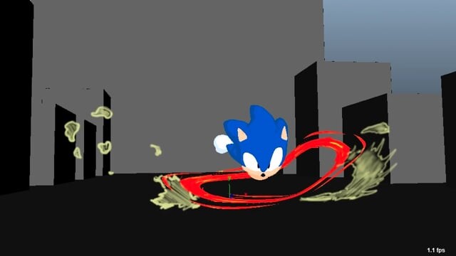 ArtStation - Sonic run test (with some 2D effects in there!)