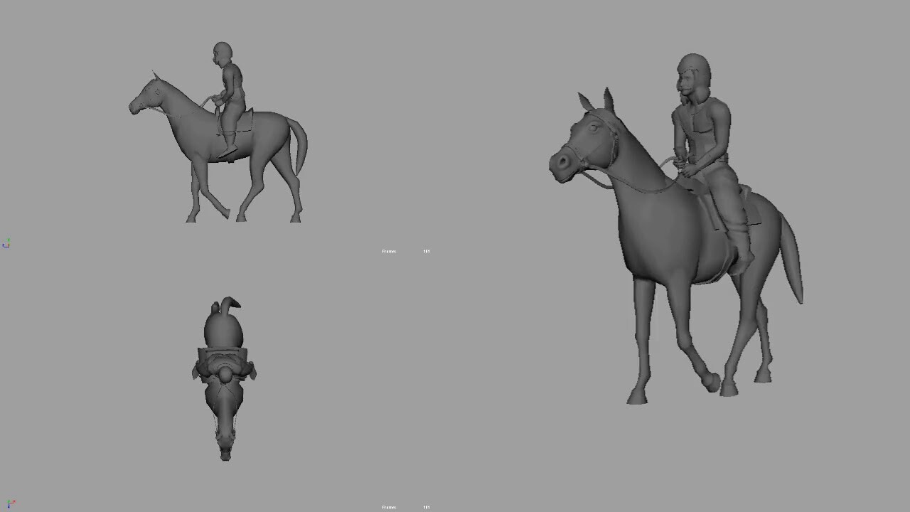 ArtStation - Creature Animation : Horse Walk Cycle