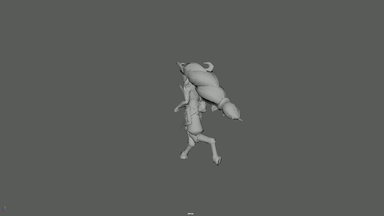 ArtStation - Faun Walk Animation Cycle (Play at x1.5 speed)