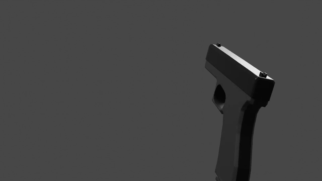 ArtStation - Glock 17 3D animation