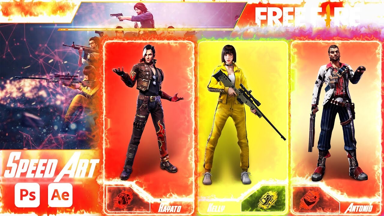 ArtStation - FREE FIRE 2021 SKIN ANIMATION
