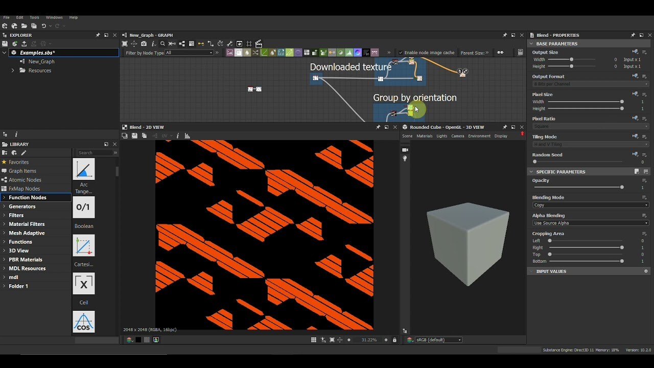 ArtStation - Grouping shapes by their orientation in Substance Designer