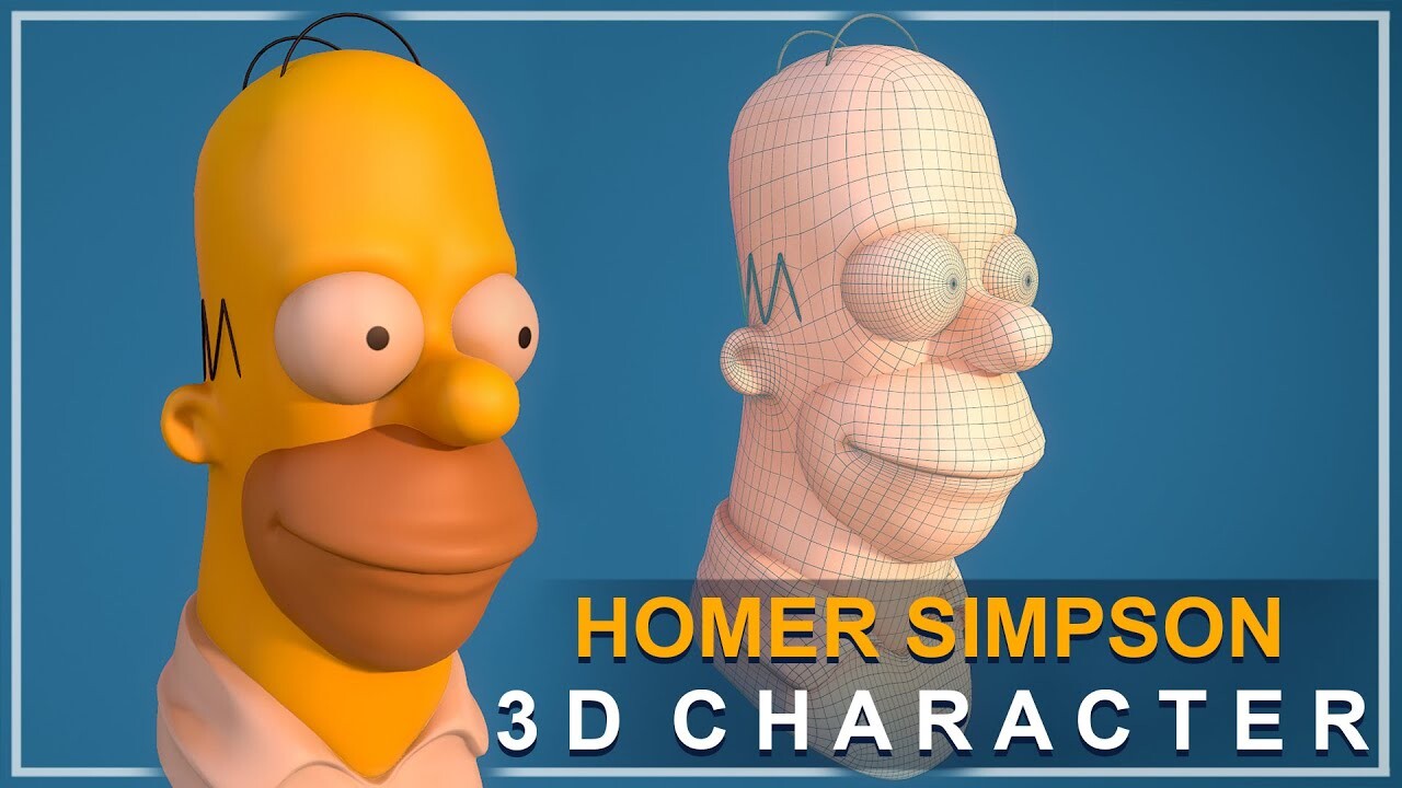 ArtStation - Homer Simpson 3D Character Modeling