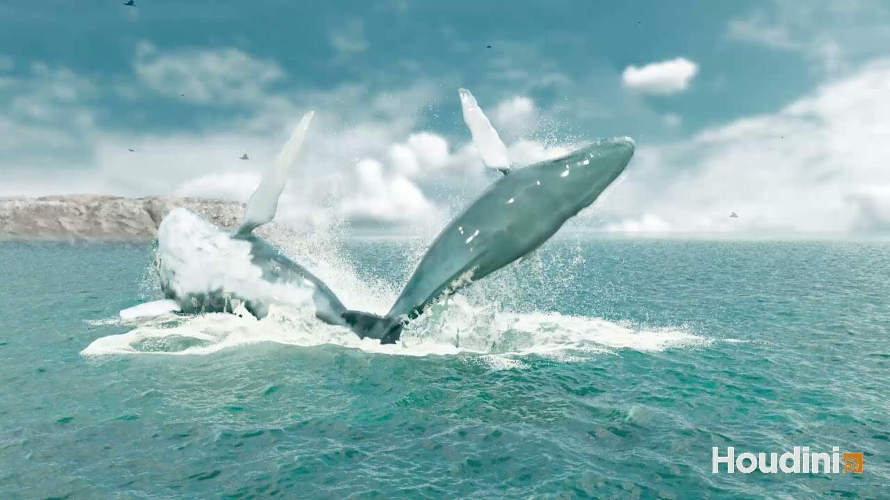 ArtStation - Whale splash