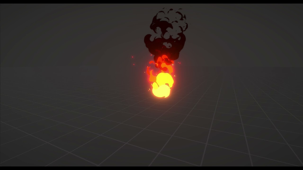 ArtStation - 유니티 엔진 카툰 스타일 불 이펙트 Unity Engine Cartoon Style Fire Effect