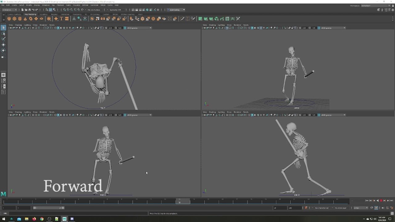 ArtStation - Brodinjer - Skeleton Animations