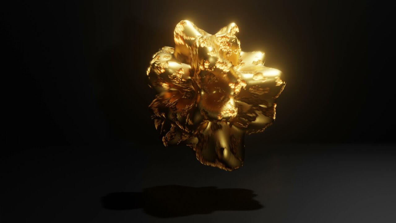 ArtStation - Animated Gold Shape