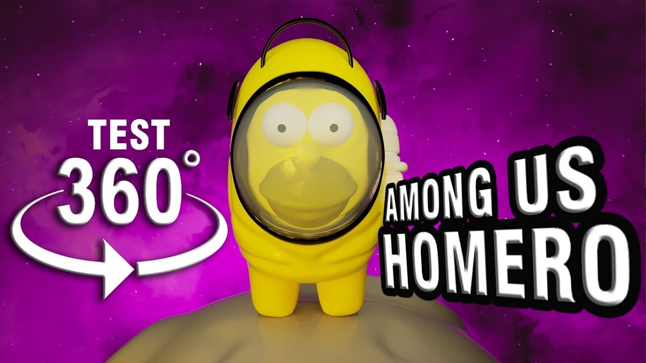 ArtStation - AMONG US Homero simpson