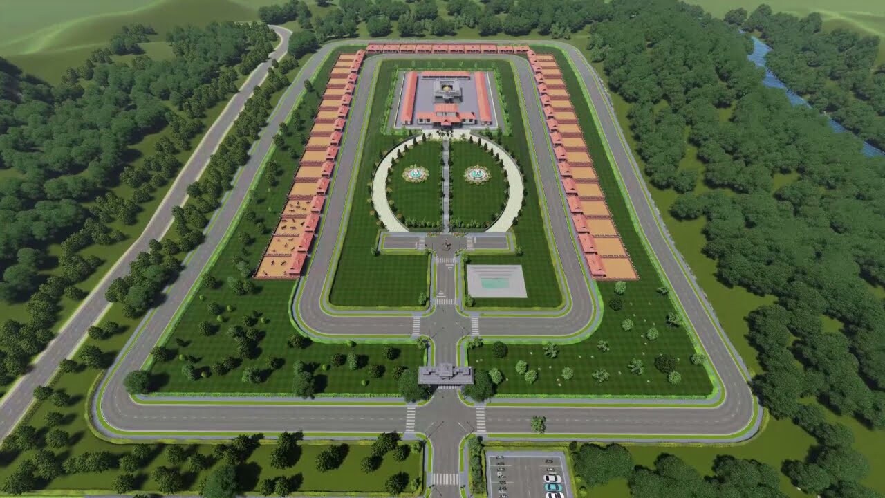 ArtStation - Goshala 3d walkthrough (Exterior)