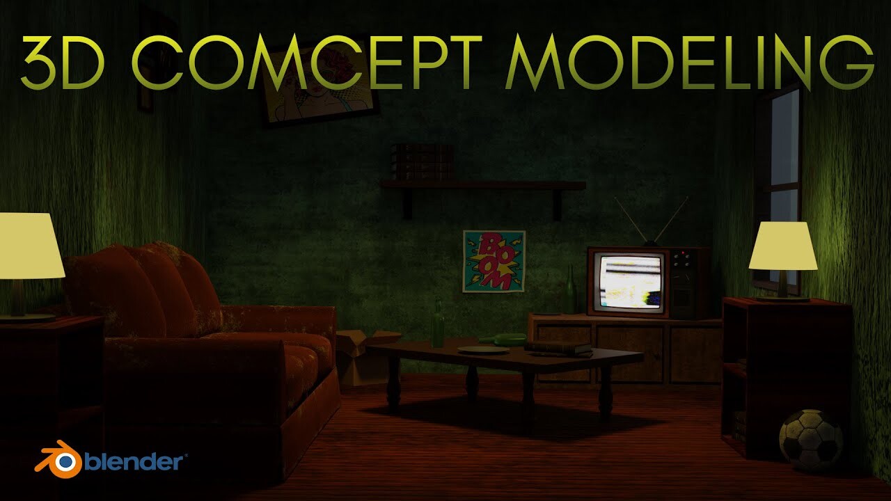 ArtStation - 3d Concept horror Shot | Blender