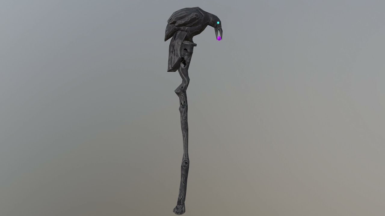 ArtStation - Crow Staff