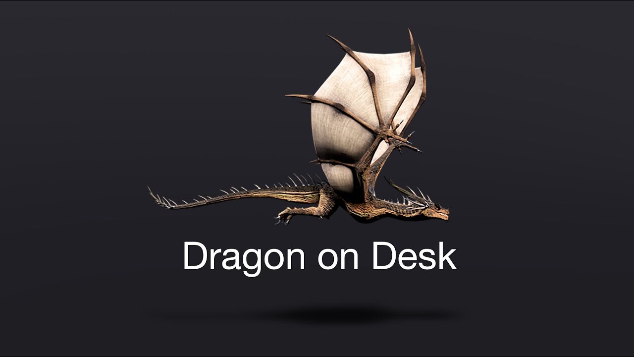 ArtStation - Dragon On Desk VFX