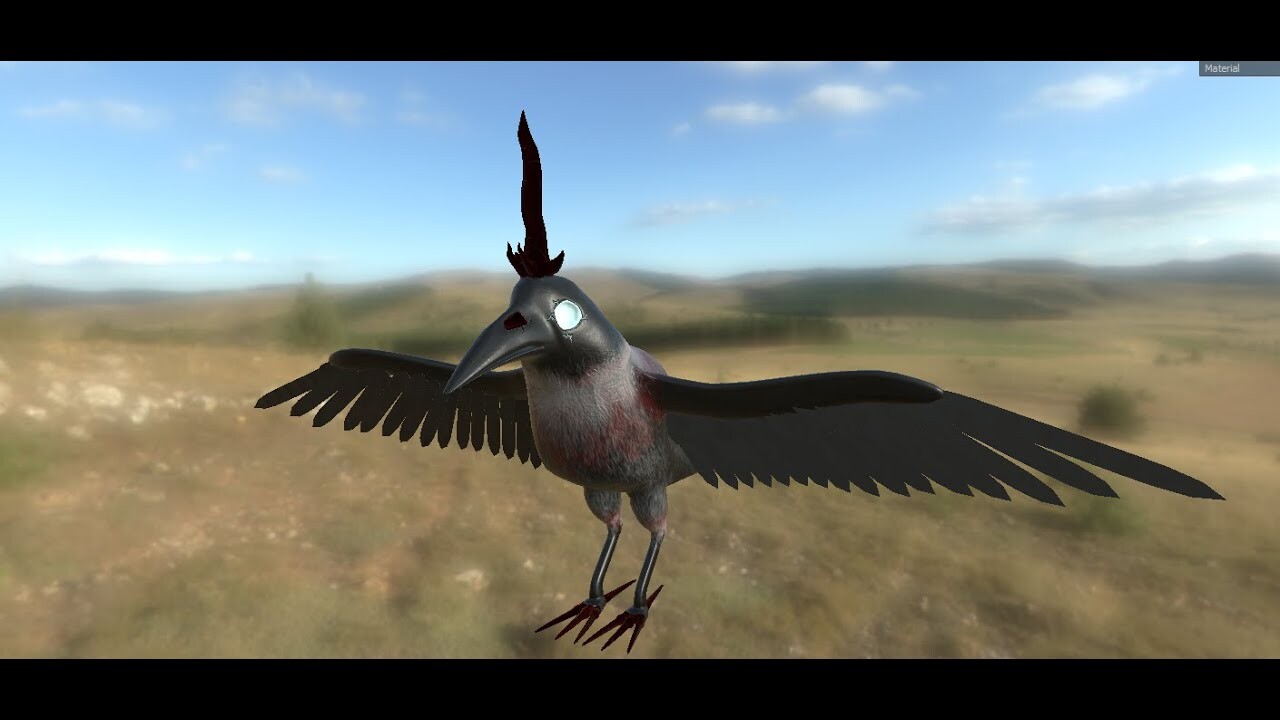 ArtStation - 3D Stylized Raven Games Character