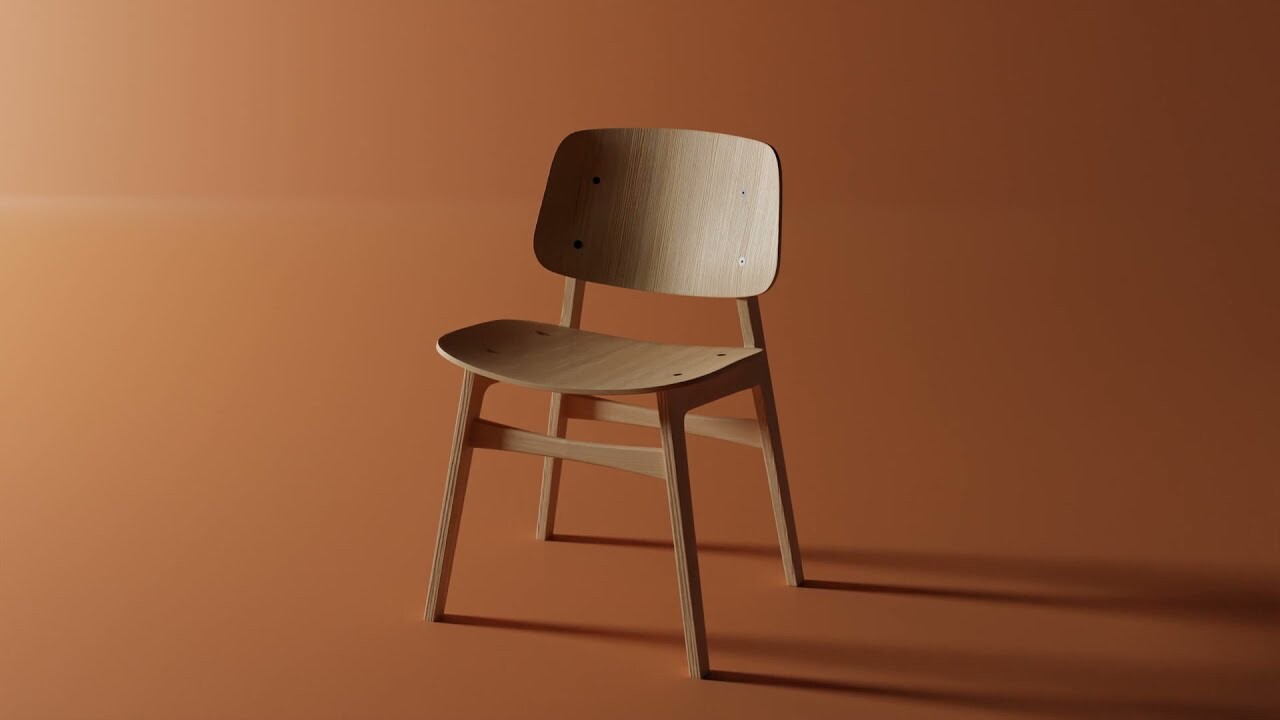 ArtStation - wooden chair model